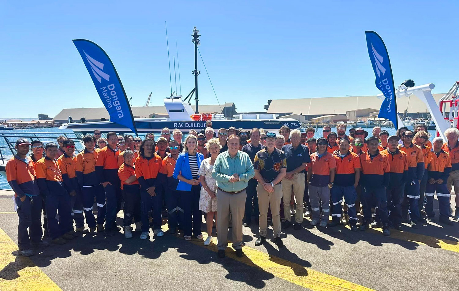 New Western Australian fisheries research vessel launched in Geraldton ...