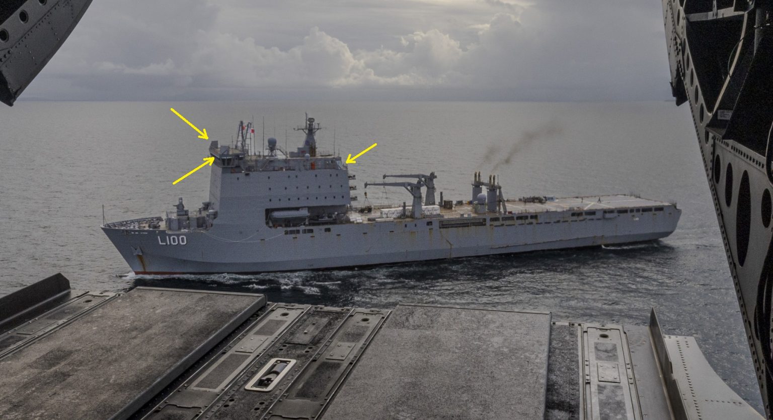 Navy landing ship dock HMAS Choules fitted with Canberra firm's radar ...