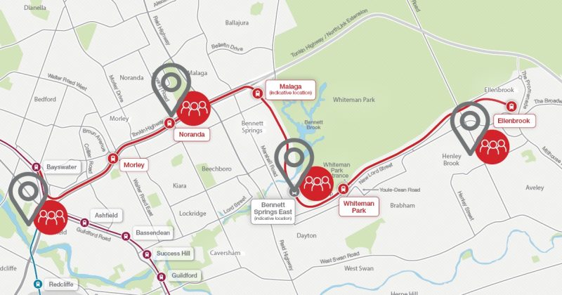 First new train station on Perth’s METRONET Morley to Ellenbrook line ...