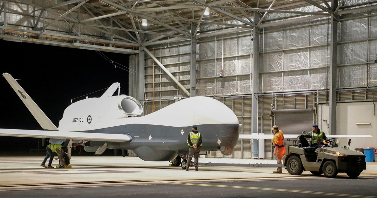 First of four MQ-4C Triton uncrewed maritime aircraft arrives in ...